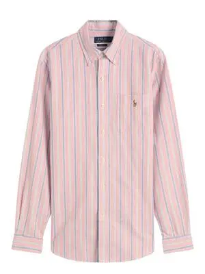 Polo Ralph Lauren Button Down Stripe Oxford Shirt - Orange Royal Multi