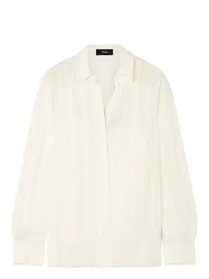 Theory Striped Jacquard Shirt - Neutrals