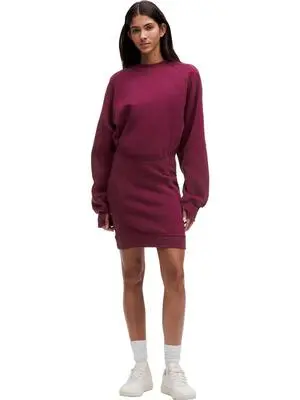 Lululemon Scuba Long-sleeve Dress - Deep Luxe