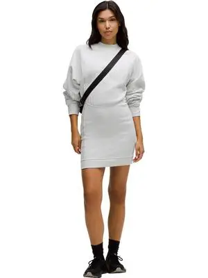 Lululemon Scuba Long-sleeve Dress - Heathered Core Ultra Light Grey