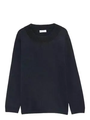 BARBA NAPOLI Crew-neck Long Sleeve Sweater - Blue