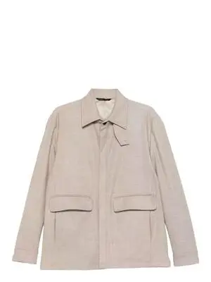 BRIGLIA 1949 Twill Shirt Jacket - Neutrals