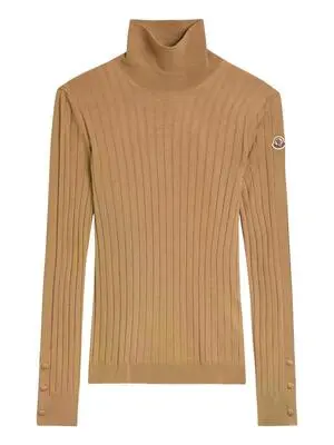 MONCLER High-Neck Knitted Top