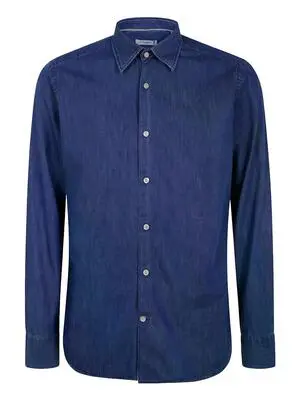 TINTORIA MATTEI 954 Button-up Denim Shirt - Blue