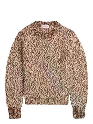 Moncler Wool Crew Neck Sweater - Brown