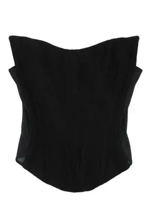 MUGLER Strapless Corset-Style Top
