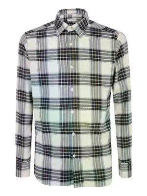 TINTORIA MATTEI 954 Tartan-checked Shirt - Neutrals