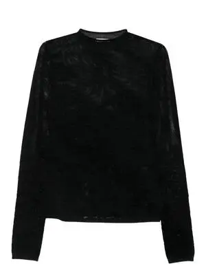 Patrizia Pepe Long-sleeved Sweater - Black