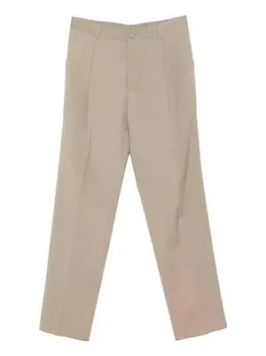 MANUEL RITZ Wool Blend Straight-leg Trousers - Neutrals