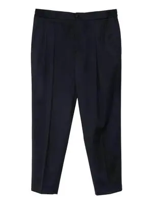 MANUEL RITZ Wool Blend Straight-leg Trousers - Blue
