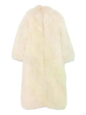 DUCIE Faye Shearling Coat - Neutrals