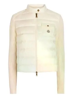Moncler Padded Cardigan - Neutrals