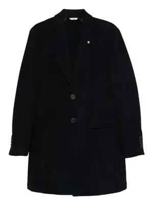 MANUEL RITZ Nuvola Single-breasted Coat - Blue