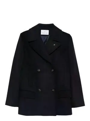 MANUEL RITZ Double-Breasted Wool-Blend Coat
