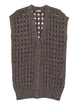 Herno Open-knit Cardigan - Brown