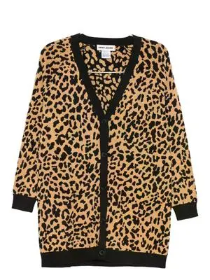 DKNY Animal Print Cardigan