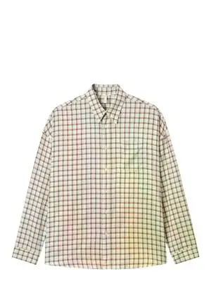 SUNFLOWER Check-print Pocket Shirt - Neutrals
