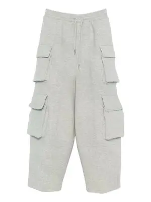 FENG CHEN WANG Cargo-pocket Drawstring Trousers - Grey
