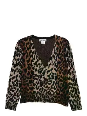 Dkny Animal-pattern Cardigan - Neutrals