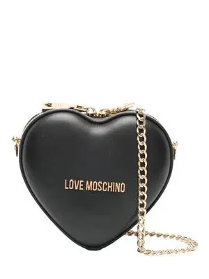 Moschino Heart-shaped Cross Body Bag - Black