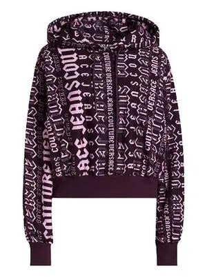 Versace Cotton French Terry Logo Sweatshirt - Purple