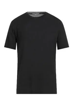 DANIELE FIESOLI T-shirt Size Linen, Elastane - Black