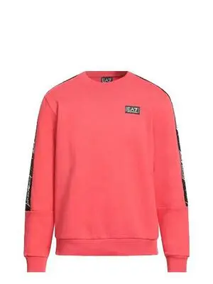 EA7 EA7 Cotton-Blend Fleece Sweatshirt Red