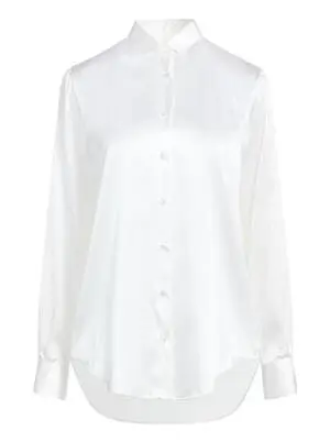 XACUS Shirt In Silk And Elastane - White