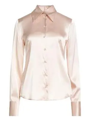 XACUS Satin Button-down Shirt - Pink