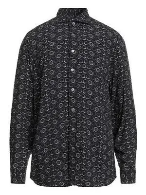 LARDINI Shirt Size Viscose - Black