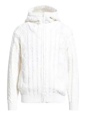C.P. COMPANY Cardigan In Wool And Polyamide - White