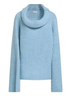 LIU •JO Turtleneck Knit Top - Blue