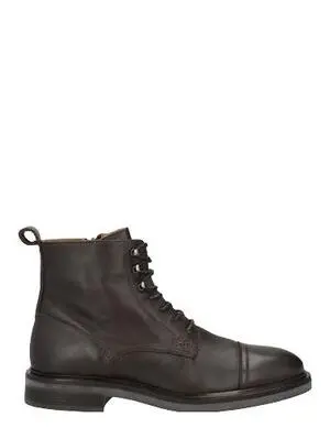 HACKETT Leather Lace-up Ankle Boots
