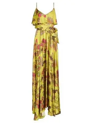 GAËLLE PARIS Floral-print Maxi Dress - Green