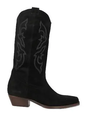 Ba&sh Suede Cowboy Boots - Black