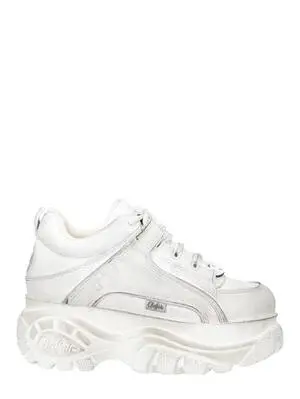 BUFFALO Chunky Calfskin Sneakers - White