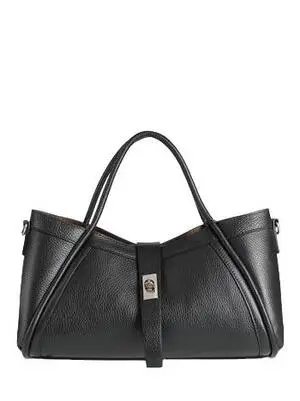 LAURA DI MAGGIO Pebbled Leather Tote - Black