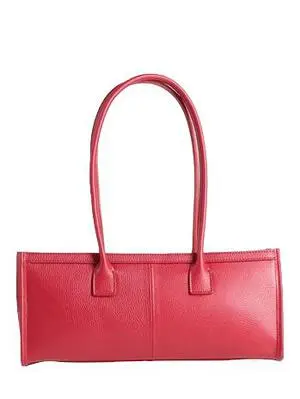 LAURA DI MAGGIO Leather Baguette Shoulder Bag - Red
