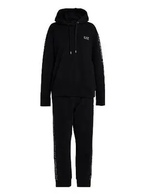 EA7 Cotton-elastane Tracksuit - Black