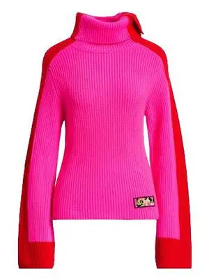 Emilio Pucci Turtleneck In Virgin Wool - Pink