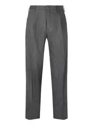 SLOWEAR Pleated Wool Trousers - Grey