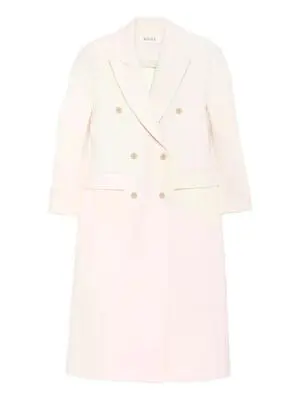 RÓHE Double-breasted Wool Coat - White