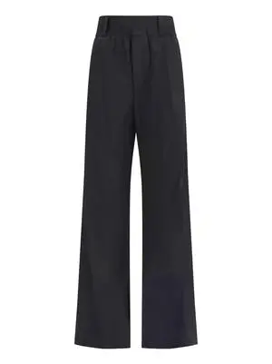 ALAINPAUL Knee Shaped Tailored Trousers - Black