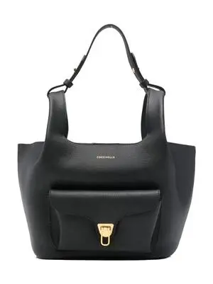 COCCINELLE Beat Leather Shoulder Bag - Black