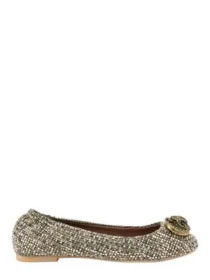 Kurt Geiger Chelsea Embellished Ballet Flats - Beige