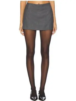 Camila Coehlo Arden Mini Skirt - Charcoal