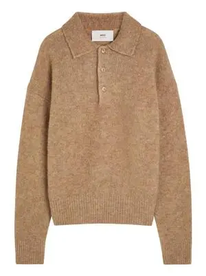 Ami Alpaca-blend Jumper - Camel