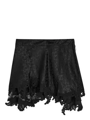 ISABEL MARANT Reanna Asymmetric Lace Mini Skirt