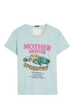 MOTHER The Sinful Printed Cotton T-shirt - Multicoloured