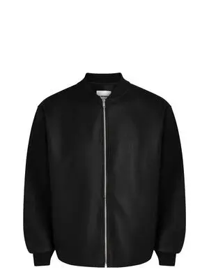 JIL SANDER Zip-through Wool Sweatshirt - Black